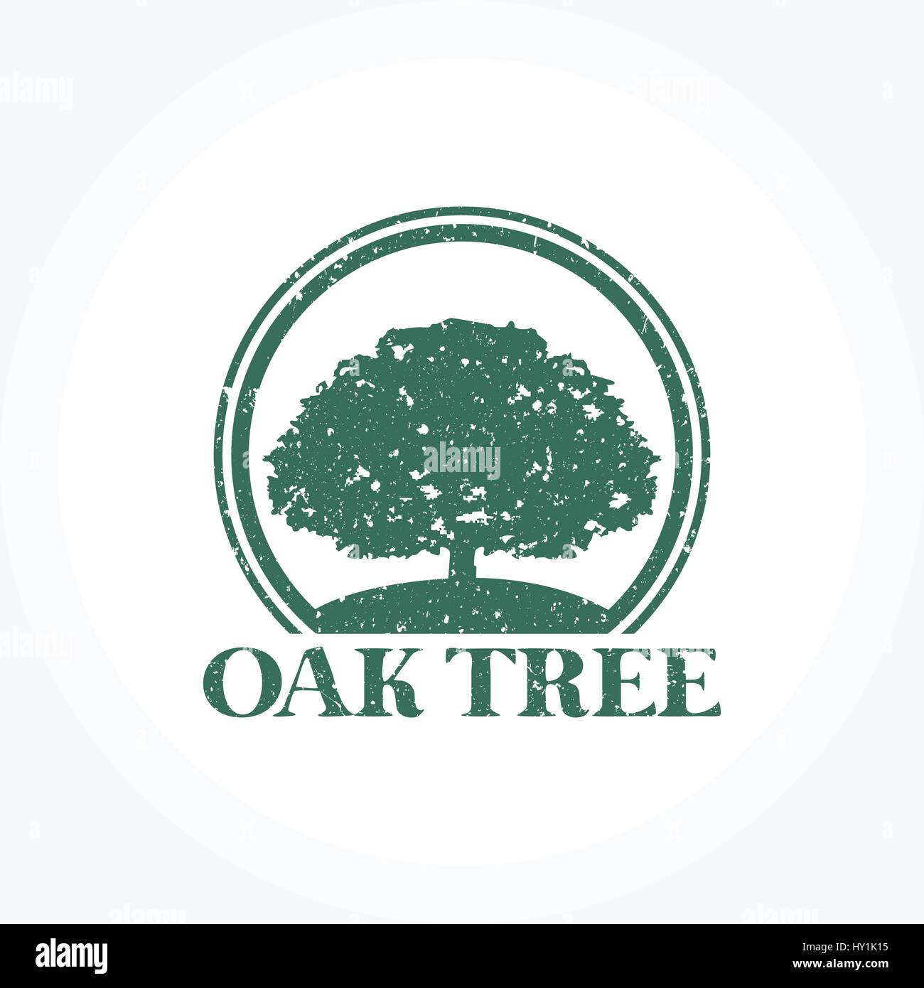 Oak Tree Silhouette Stock Vector Images - Alamy