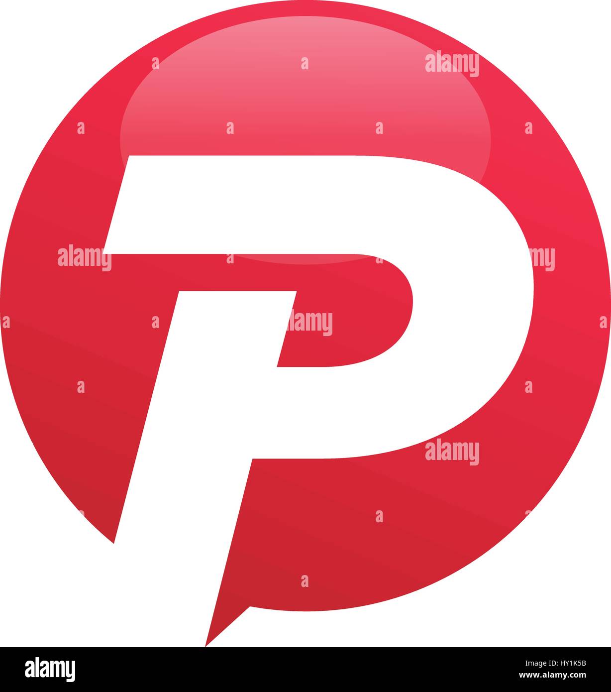 letter P Symbol design illustration, Creative Concept Stock Vector ...
