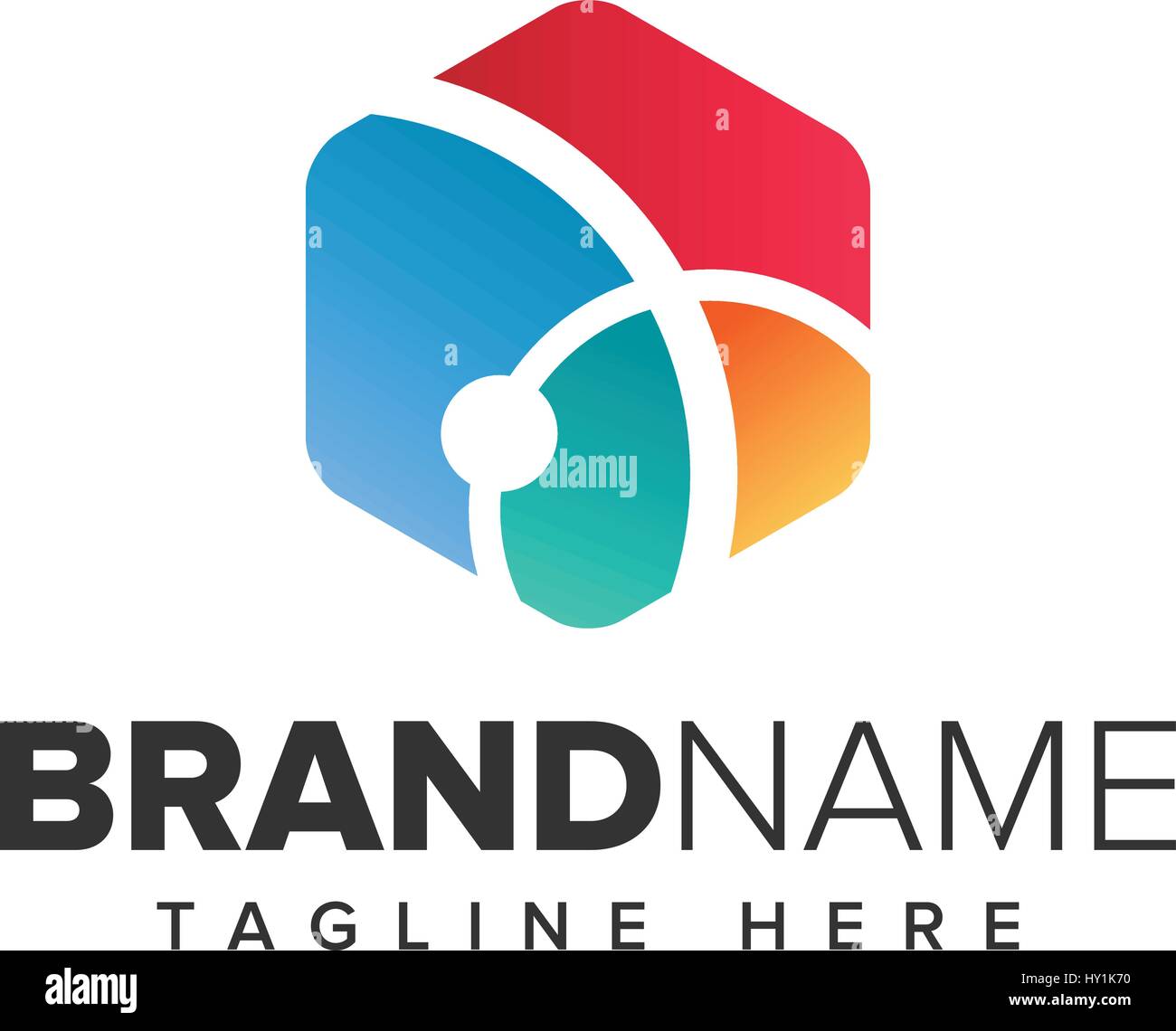 Abstract Colorful Hexagon Symbol Concept Stock Vector Image & Art - Alamy