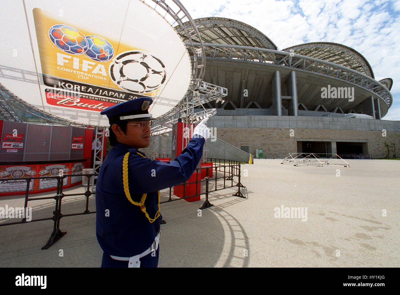 SECURITY GUARD NIIGATA STADIUM NIIGATA JAPAN NIIGATA STADIUM NIIGATA ...