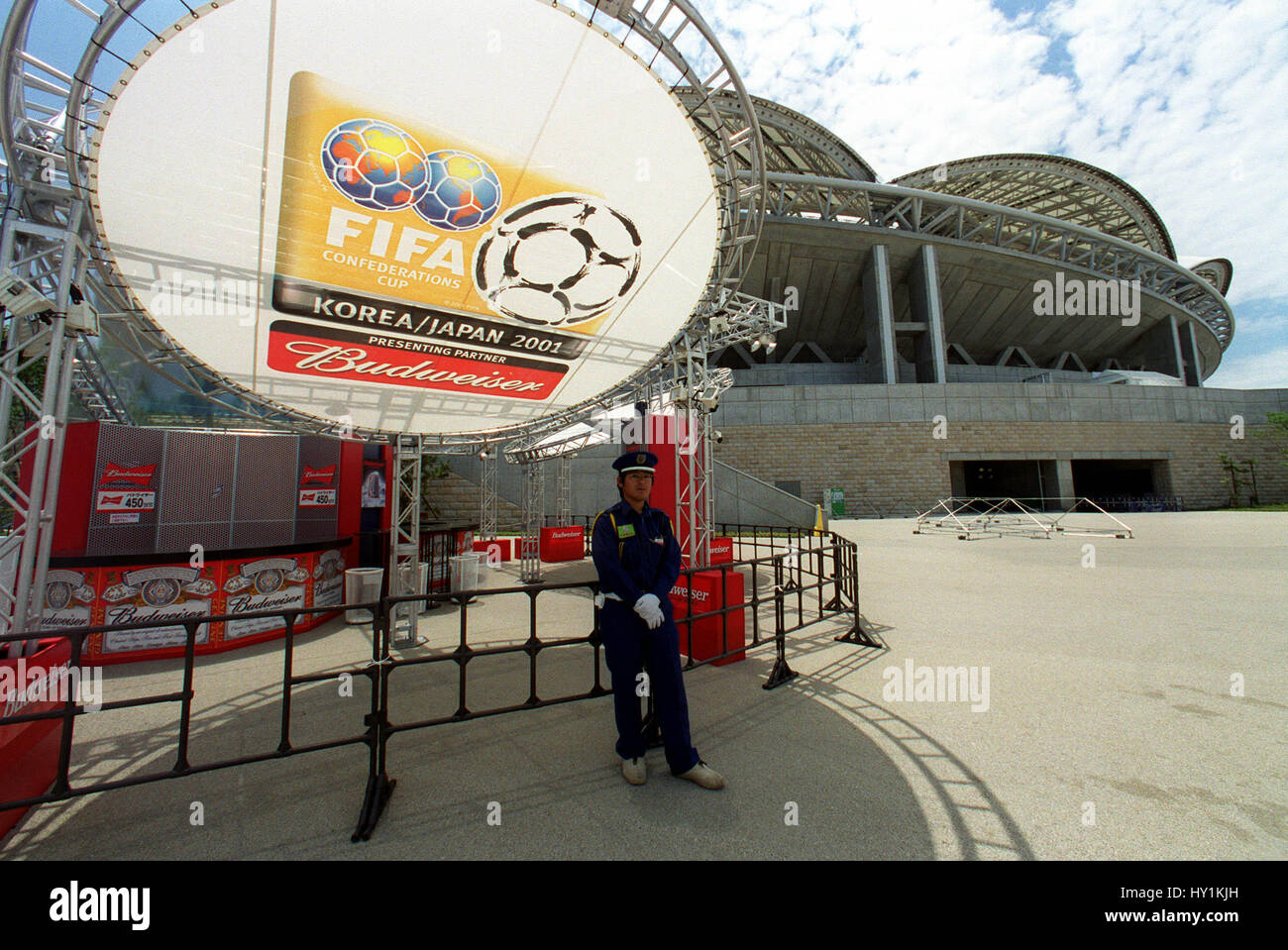 SECURITY GUARD NIIGATA STADIUM NIIGATA JAPAN NIIGATA STADIUM NIIGATA ...