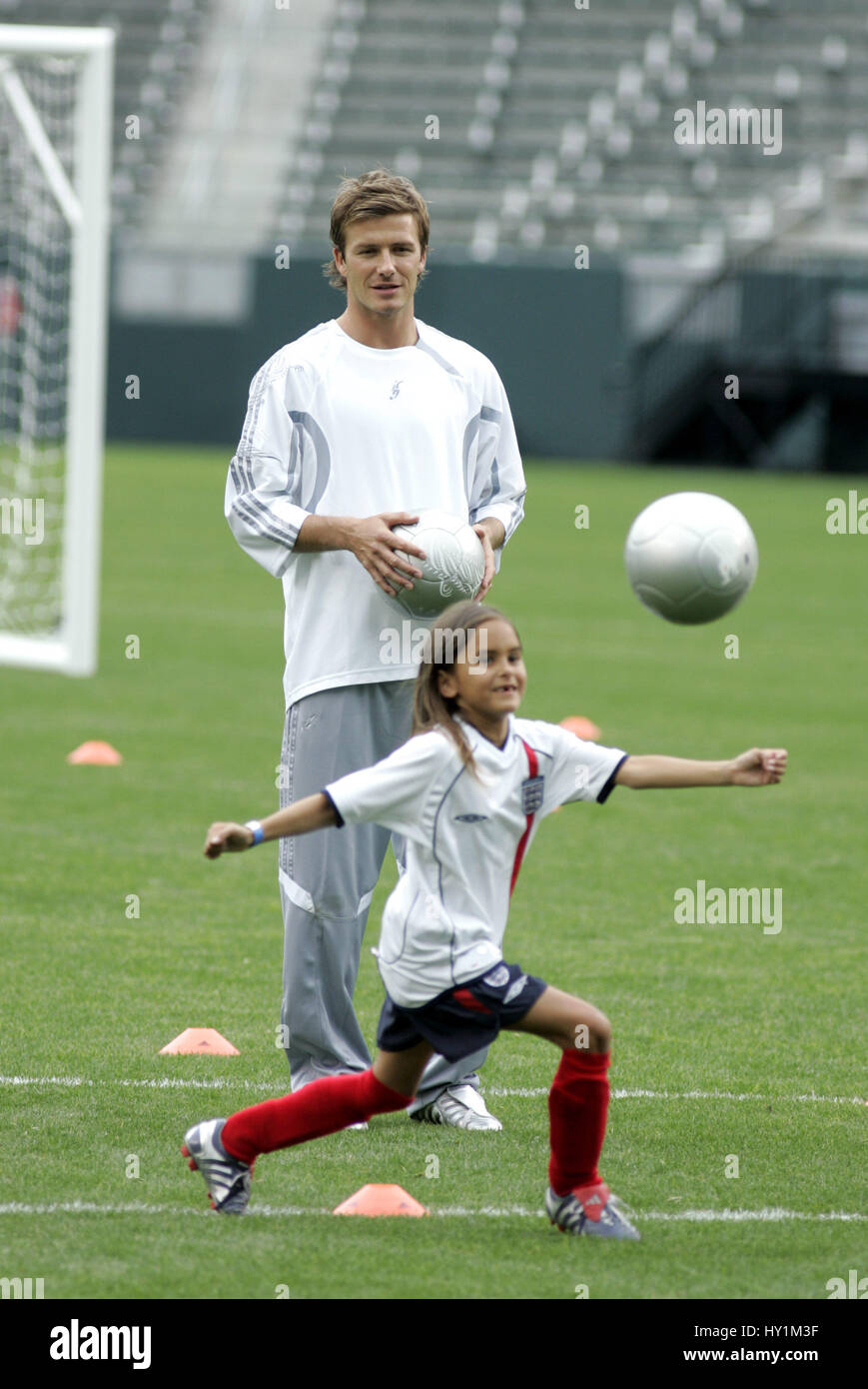 DAVID BECKHAM & CHILD THE DAVID BECKHAM ACADEMY HOME DEPOT CENTER ...