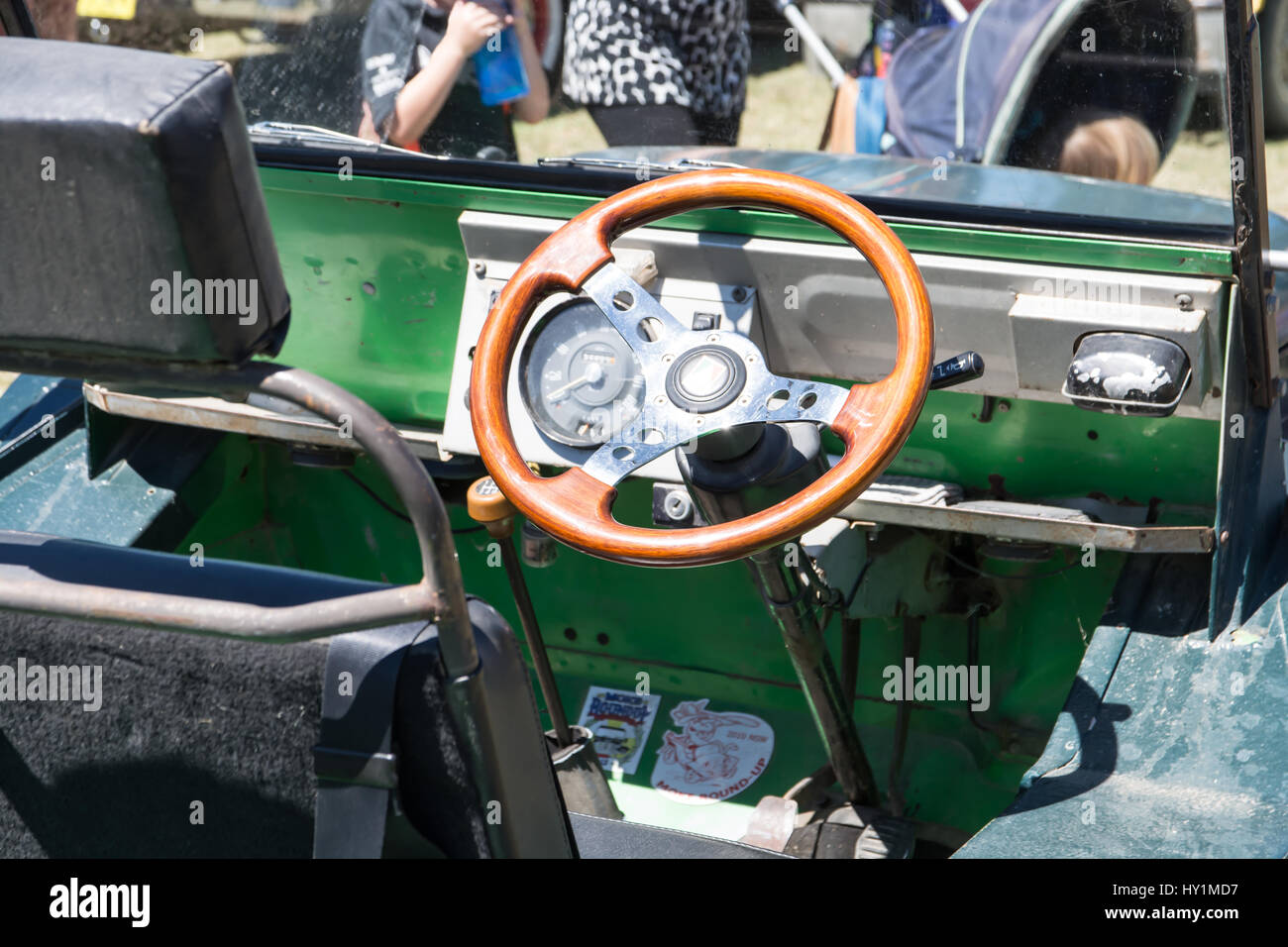 Interior of an Australian Built Mini Moke Stock Photo - Alamy