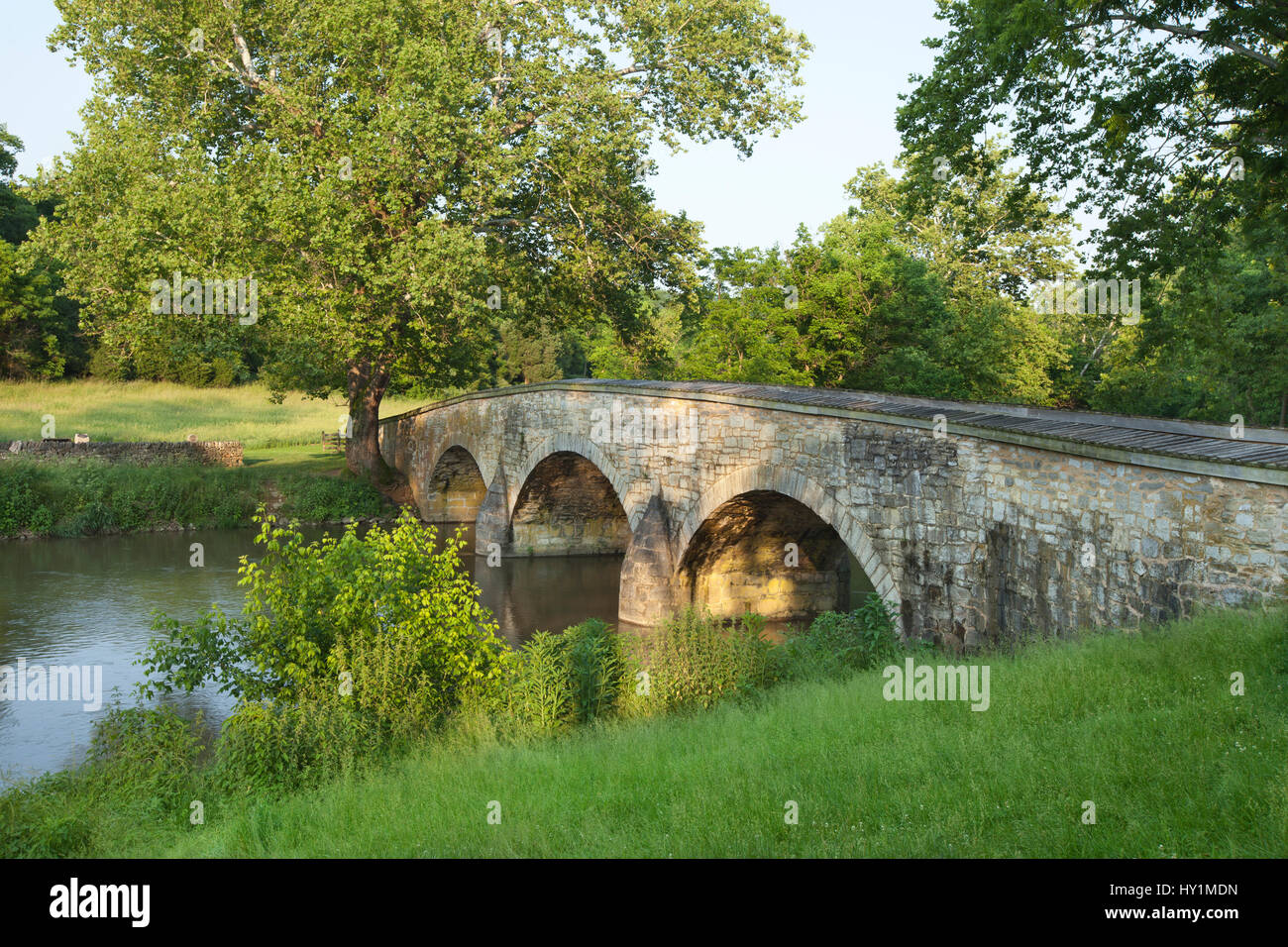 Burnside's Bridge at the Antietam (Sharpsburg) Battlefield in Maryland ...