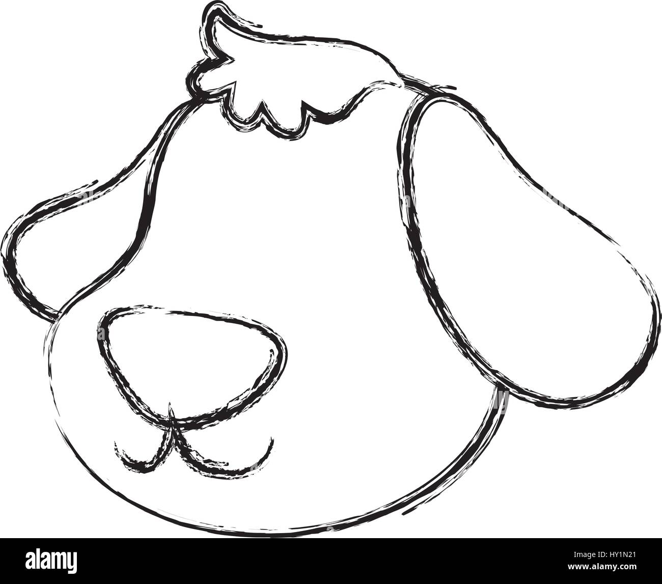 Faceless dog Stock Vector Images - Alamy