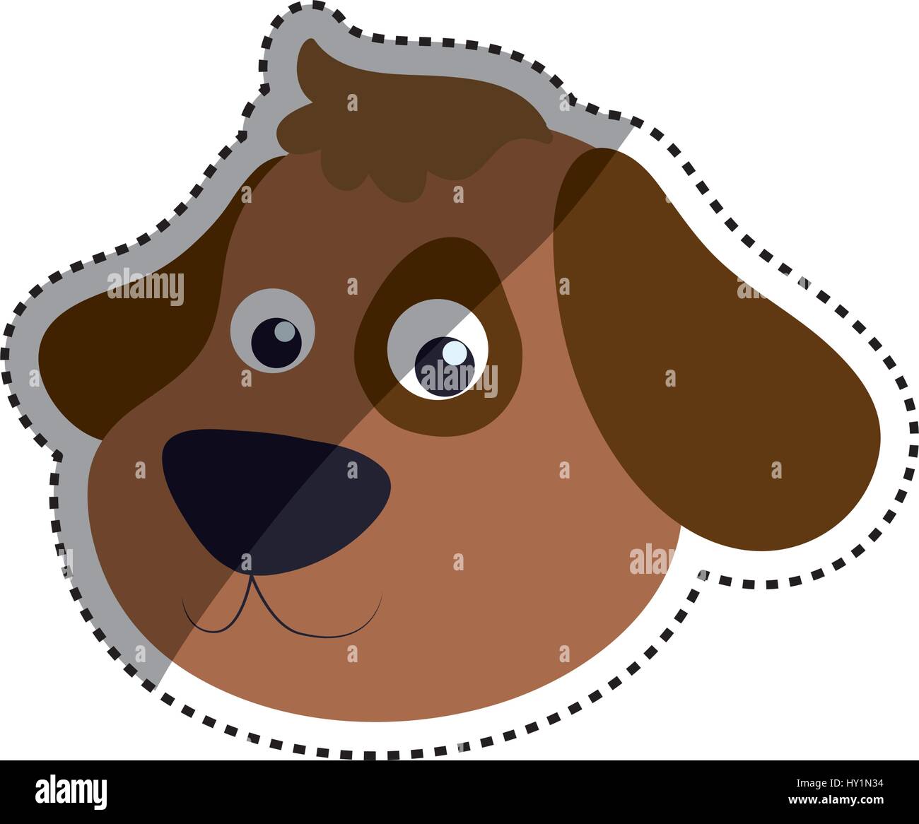 dog cartoon drawing head Stock Vector Image & Art - Alamy