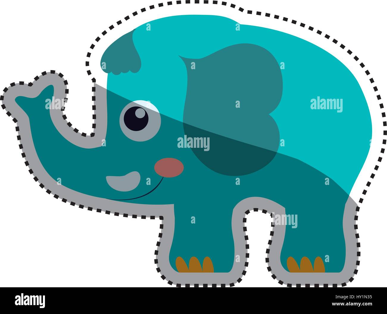 elephant cartoon drawing childish Stock Vector Image & Art - Alamy