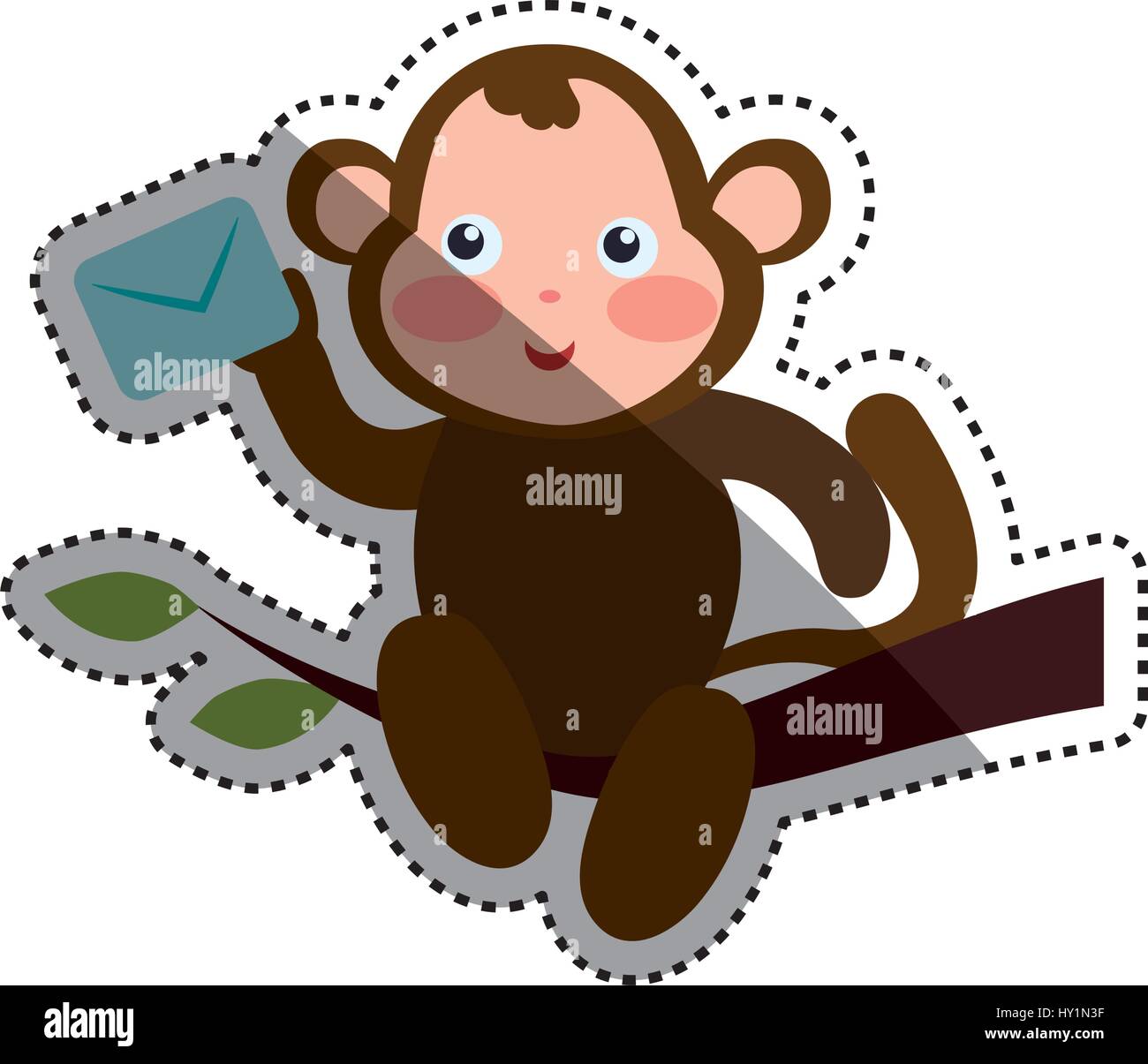 Cartoon Baby Boy Monkeys