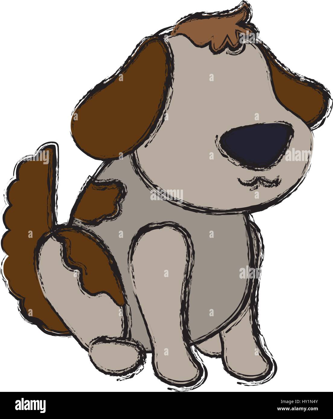 Faceless Dog Stock Vector Images - Alamy