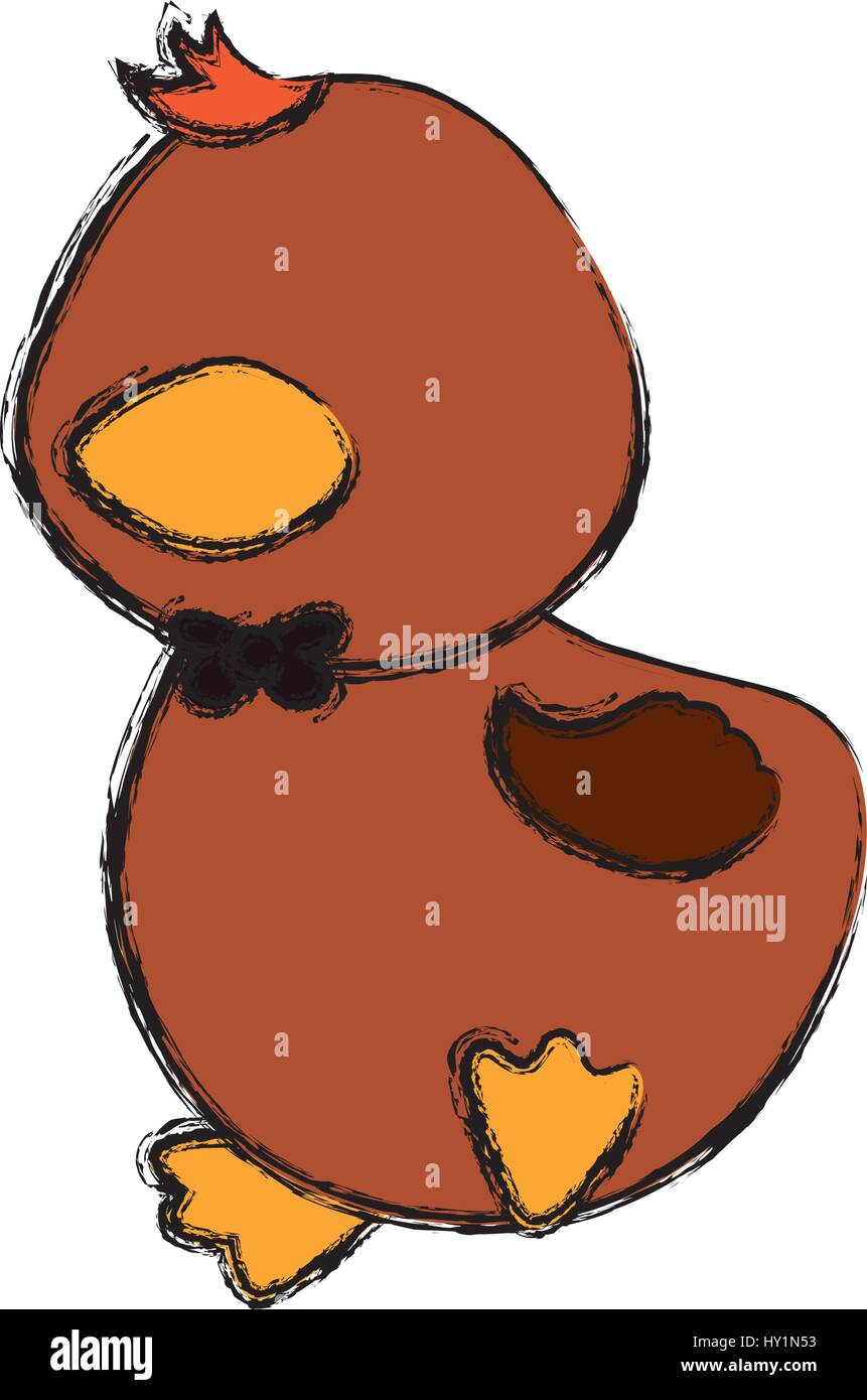 cartoon duck animal infantile faceless Stock Vector Image & Art - Alamy