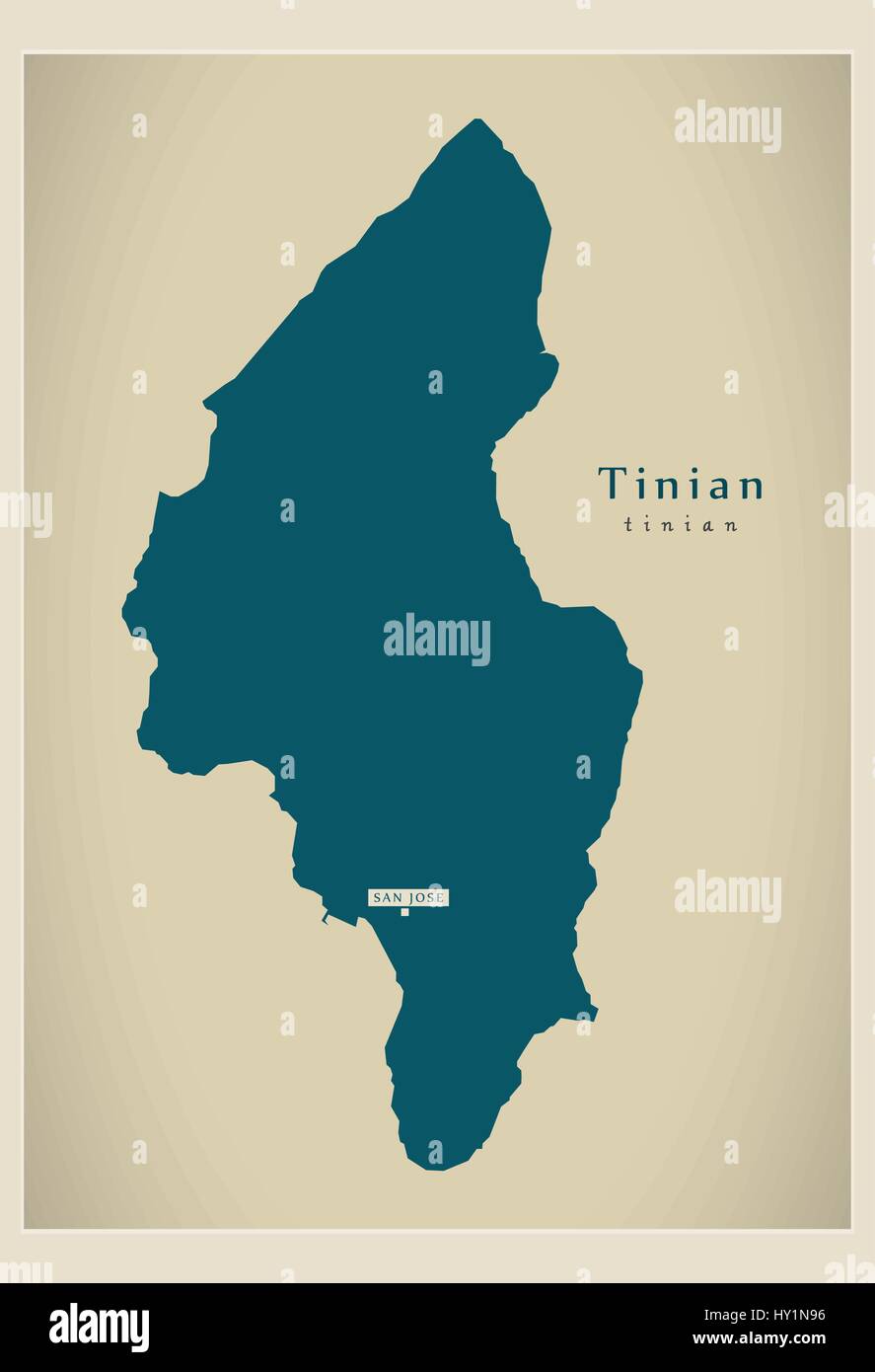 Modern Map - Tinian MP Stock Vector Image & Art - Alamy