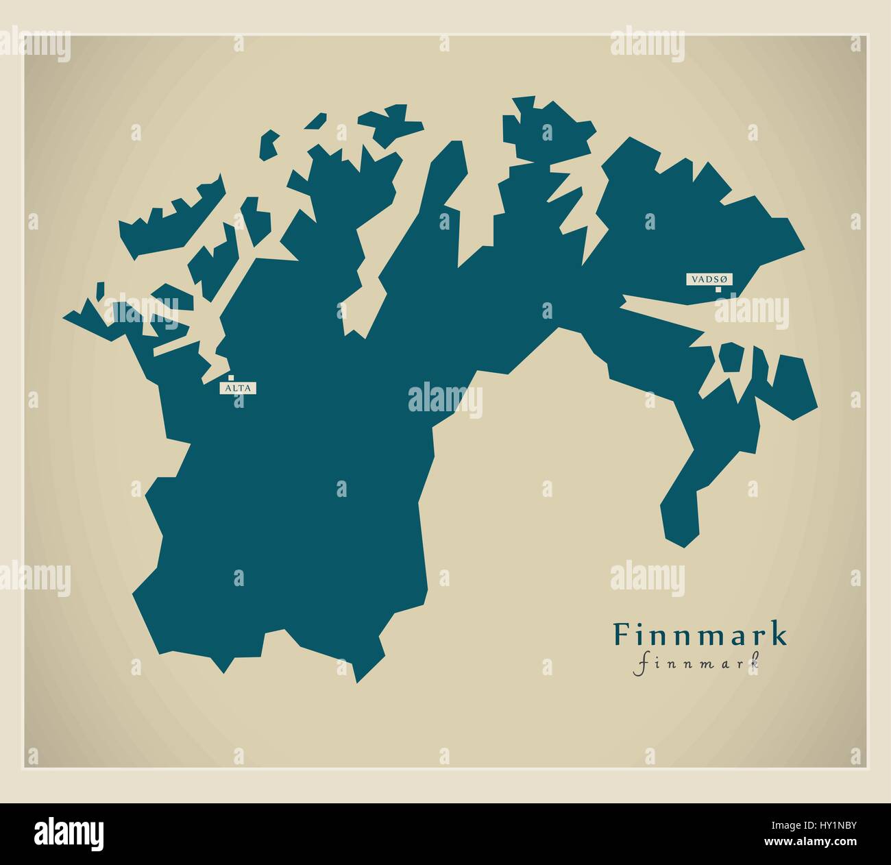 Finnmark map hi-res stock photography and images - Alamy