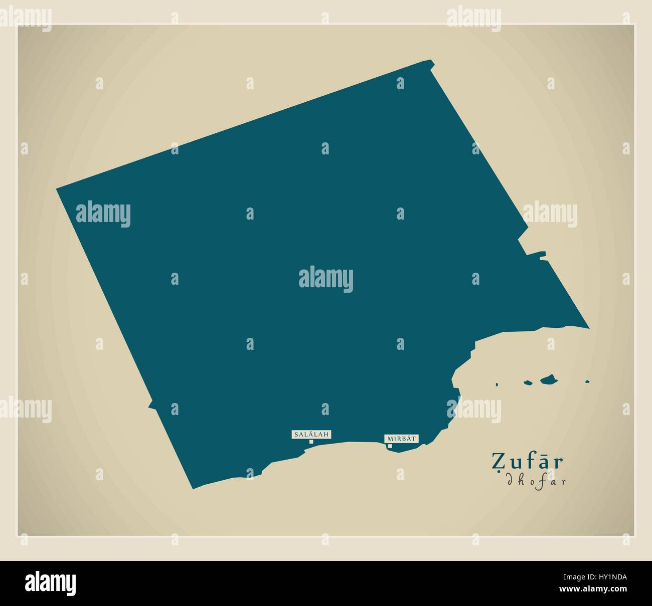Dhofar map Stock Vector Images - Alamy