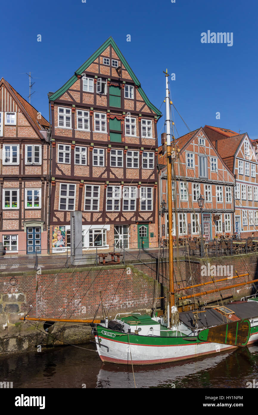 Germany stade old port boat hi-res stock photography and images - Alamy