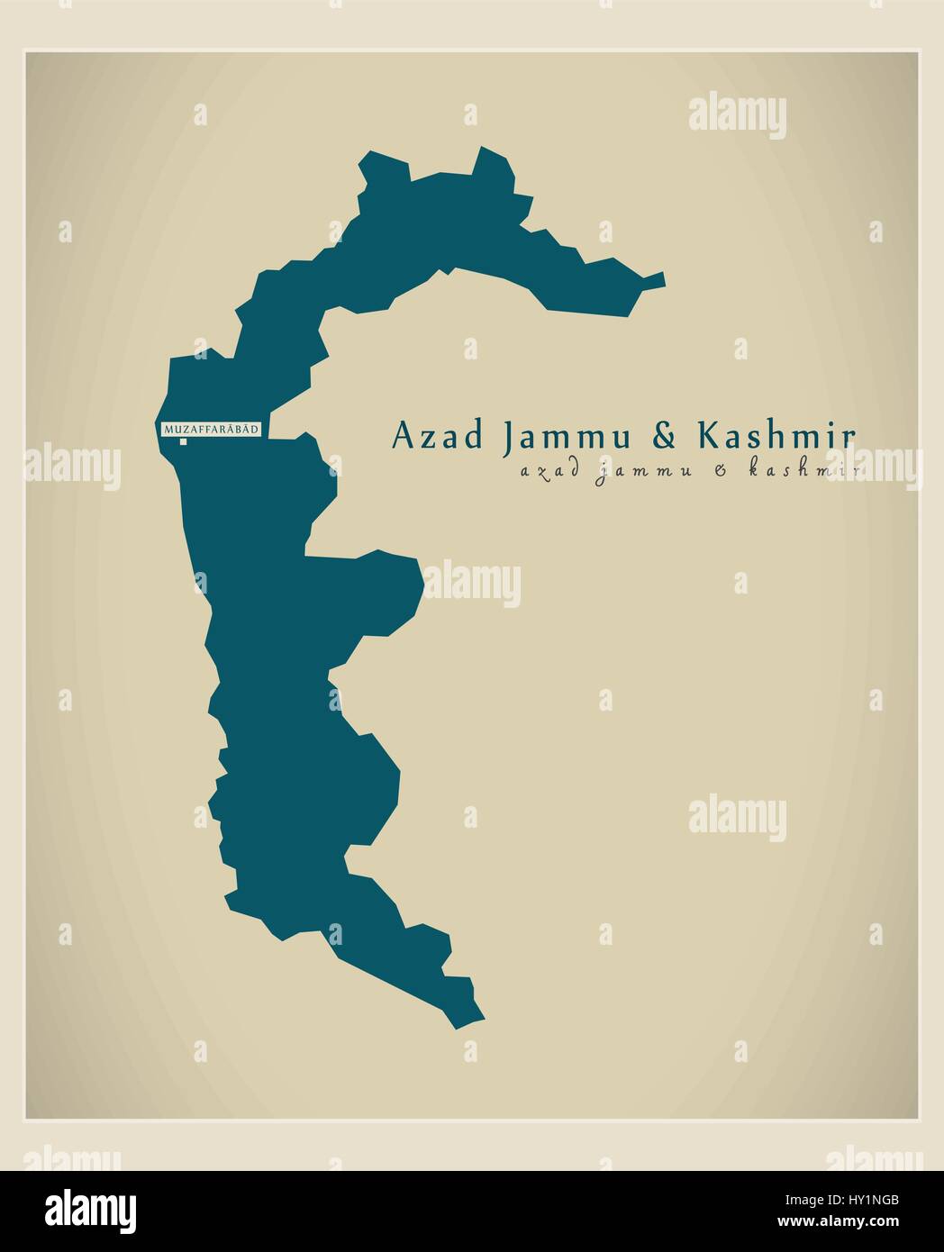 Jammu kashmir map hi-res stock photography and images - Alamy