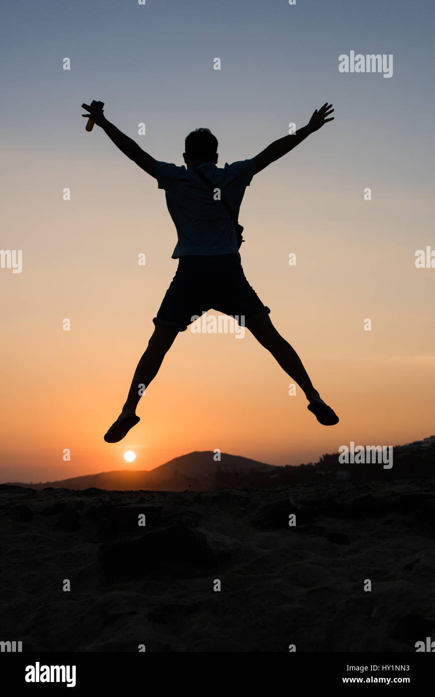 Man jumping up hi-res stock photography and images - Alamy