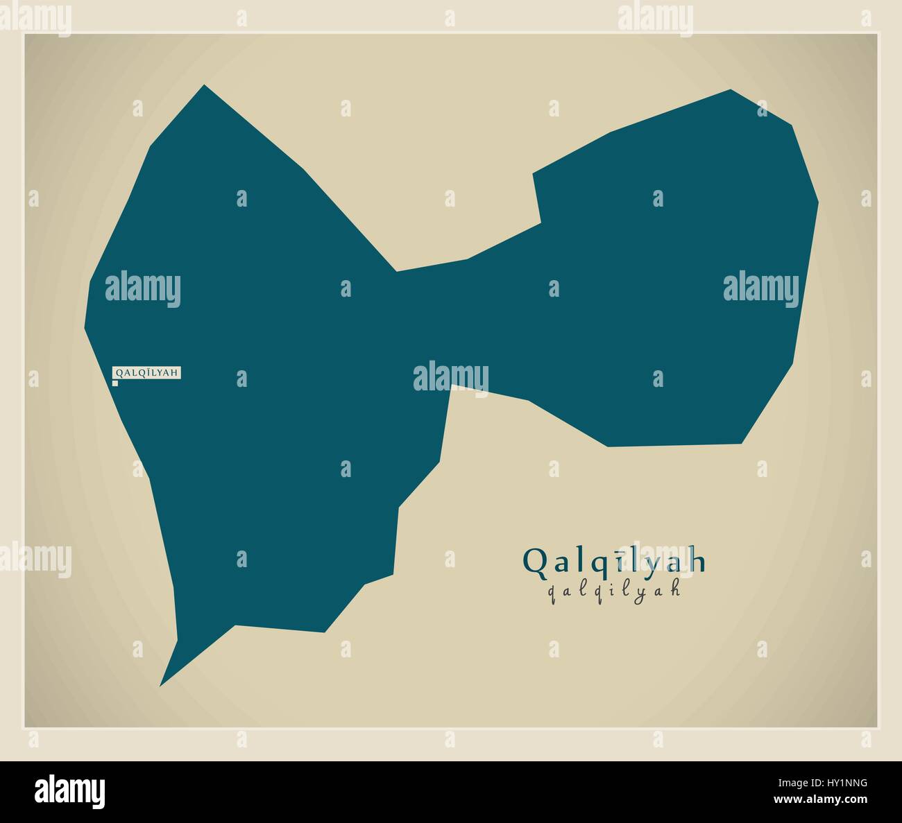 Modern Map - Qalqilyah PS Stock Vector Image & Art - Alamy