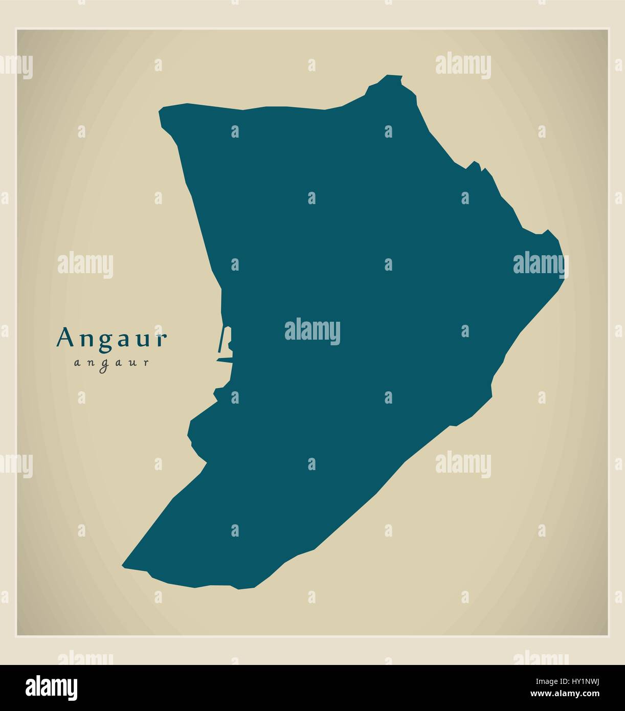 Modern Map - Angaur PW Stock Vector Image & Art - Alamy