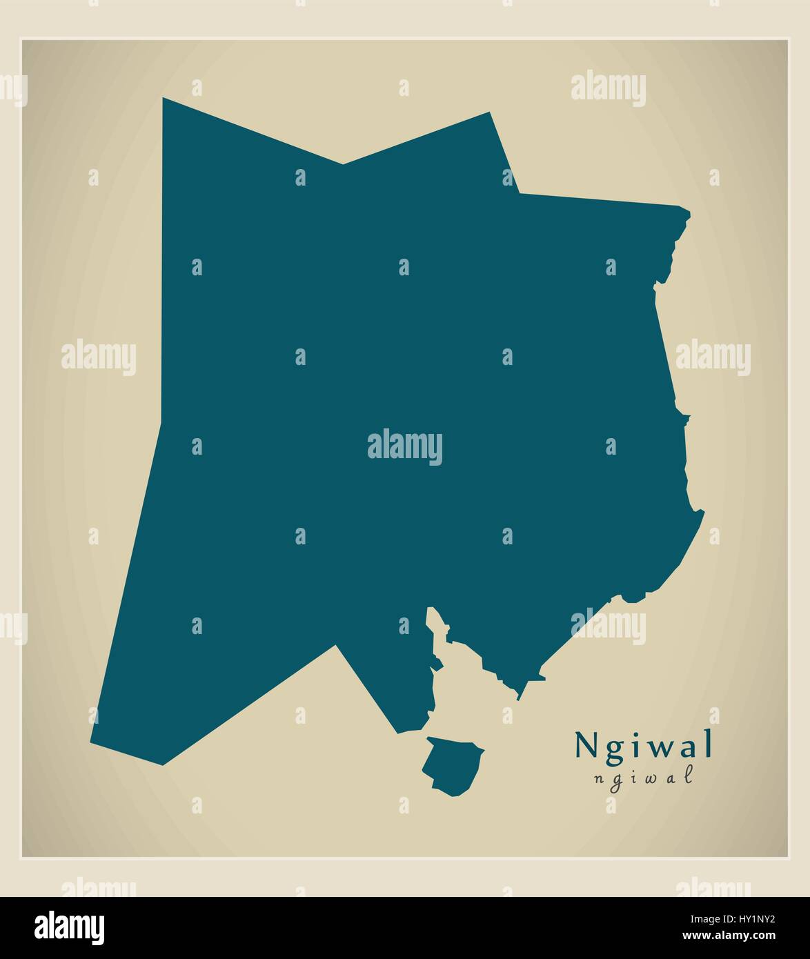 Modern Map - Ngiwal PW Stock Vector Image & Art - Alamy