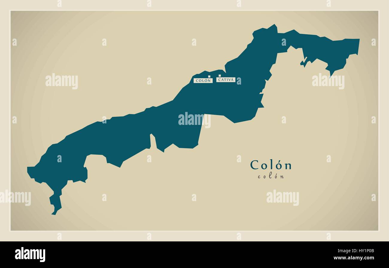 Map of colon panama hi-res stock photography and images - Alamy