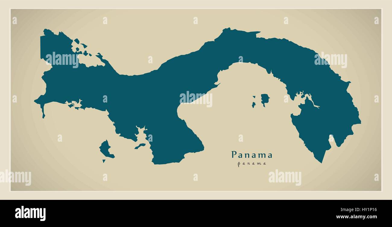 Modern Map - Panama PA Stock Vector Image & Art - Alamy