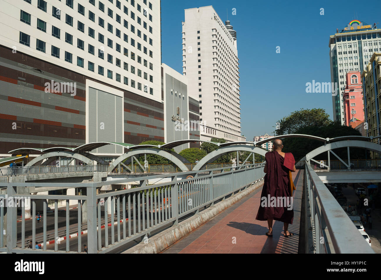 27.01.2017, Yangon, Republic of the Union of Myanmar, Asia - A Buddhist ...