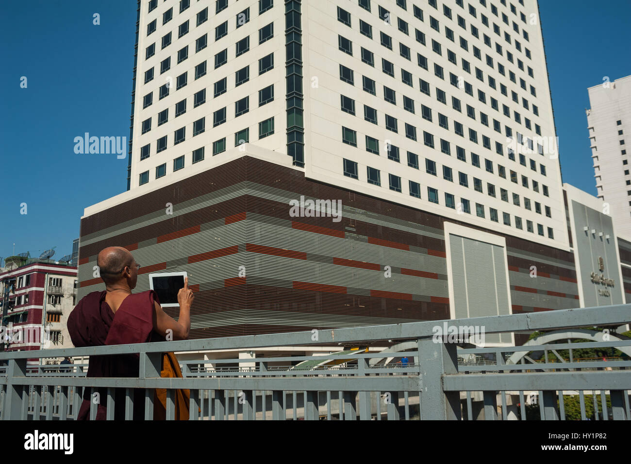 Buddhist monk shopping mall hi-res stock photography and images - Alamy