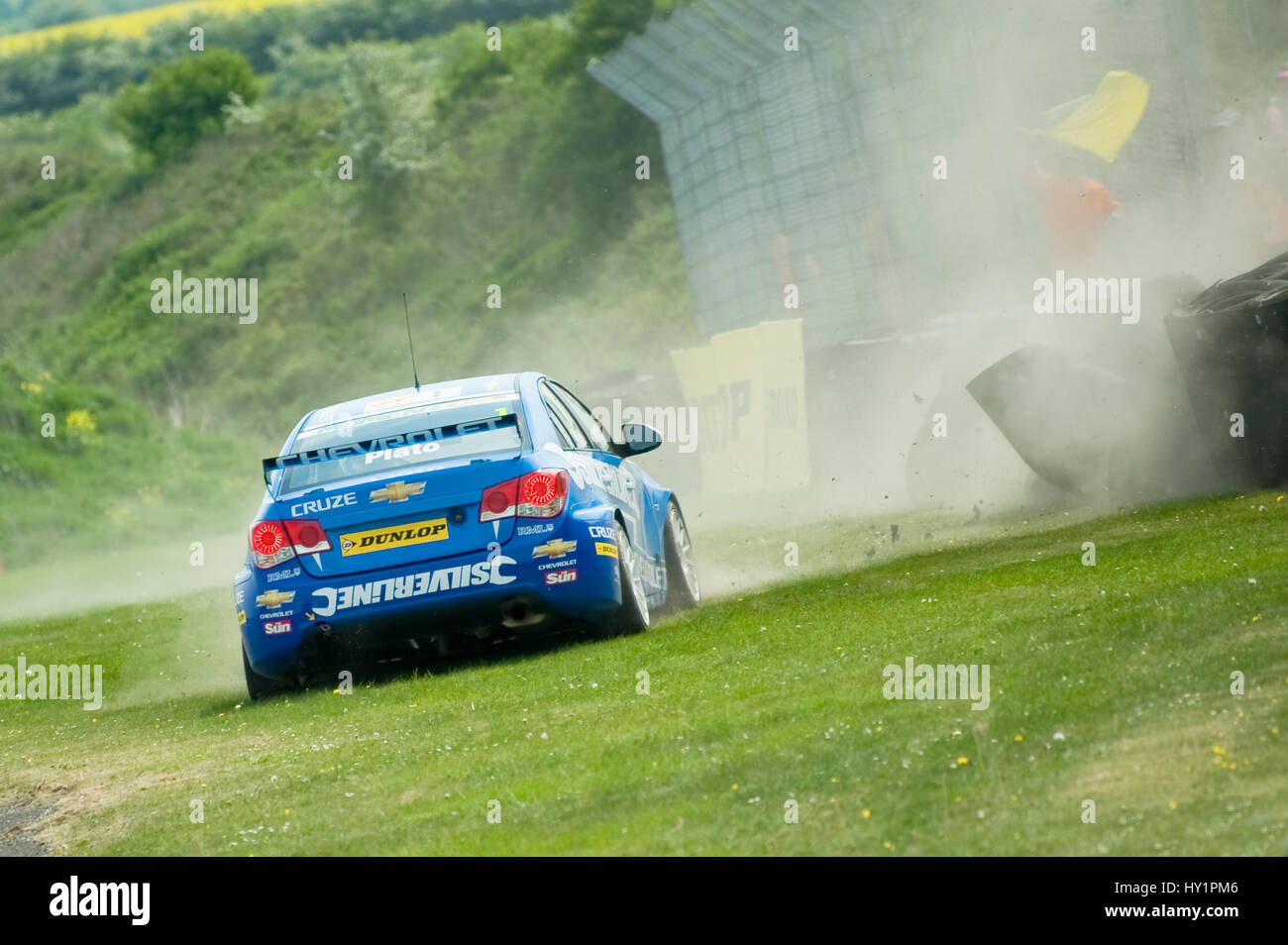 Crash barrier racing circuit hi-res stock photography and images - Alamy