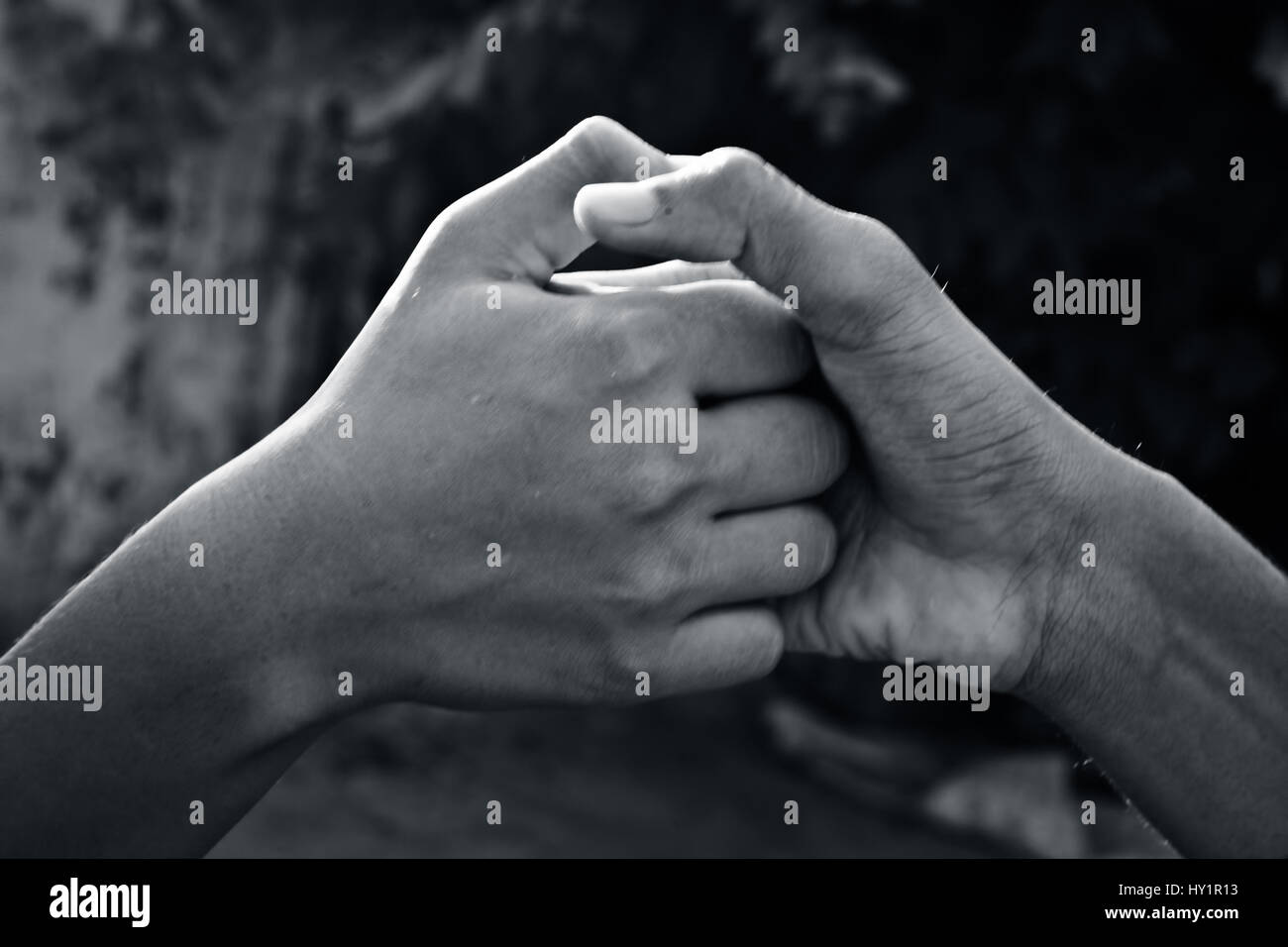 Team work. Human hands joined together Stock Photo - Alamy