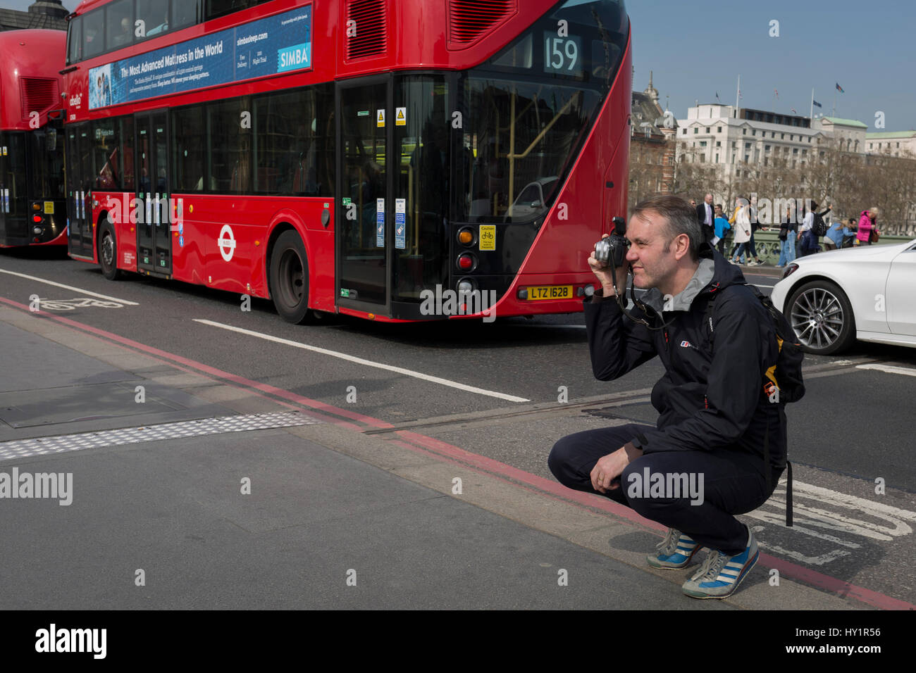 Photographer Peter Dench, on 28th March, 2017, in London, England Stock ...