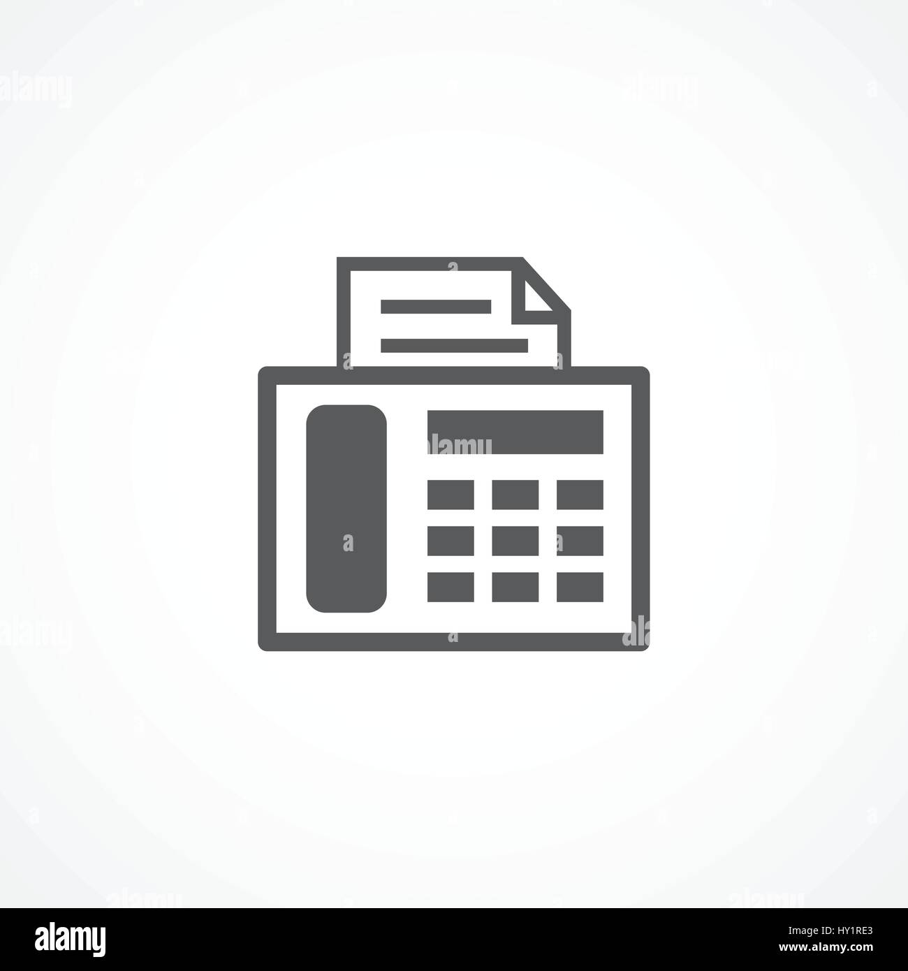 Fax printer icon sign symbol hi-res stock photography and images - Alamy