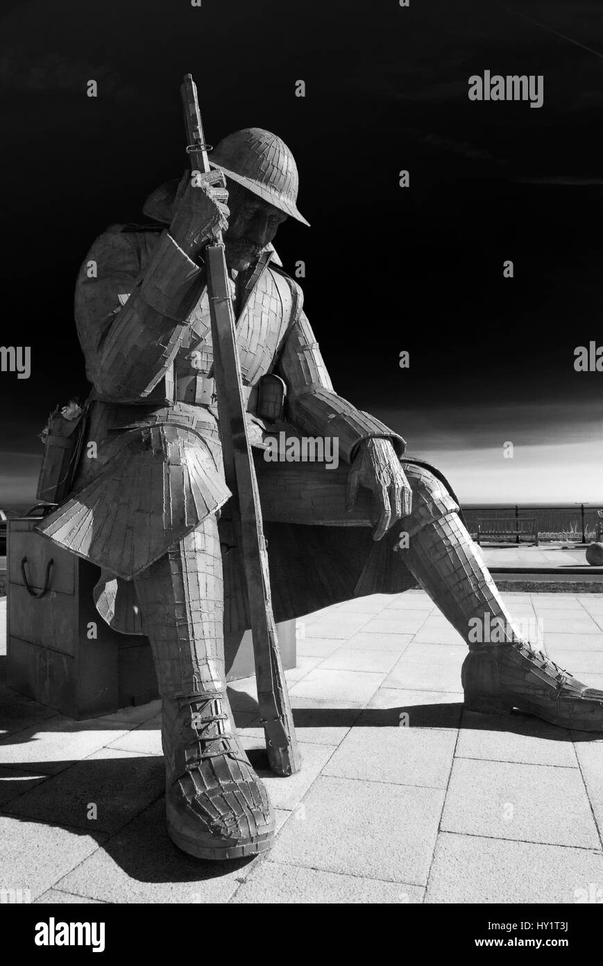 Tommy, the steel first world solder war memorial at Seaham, County ...