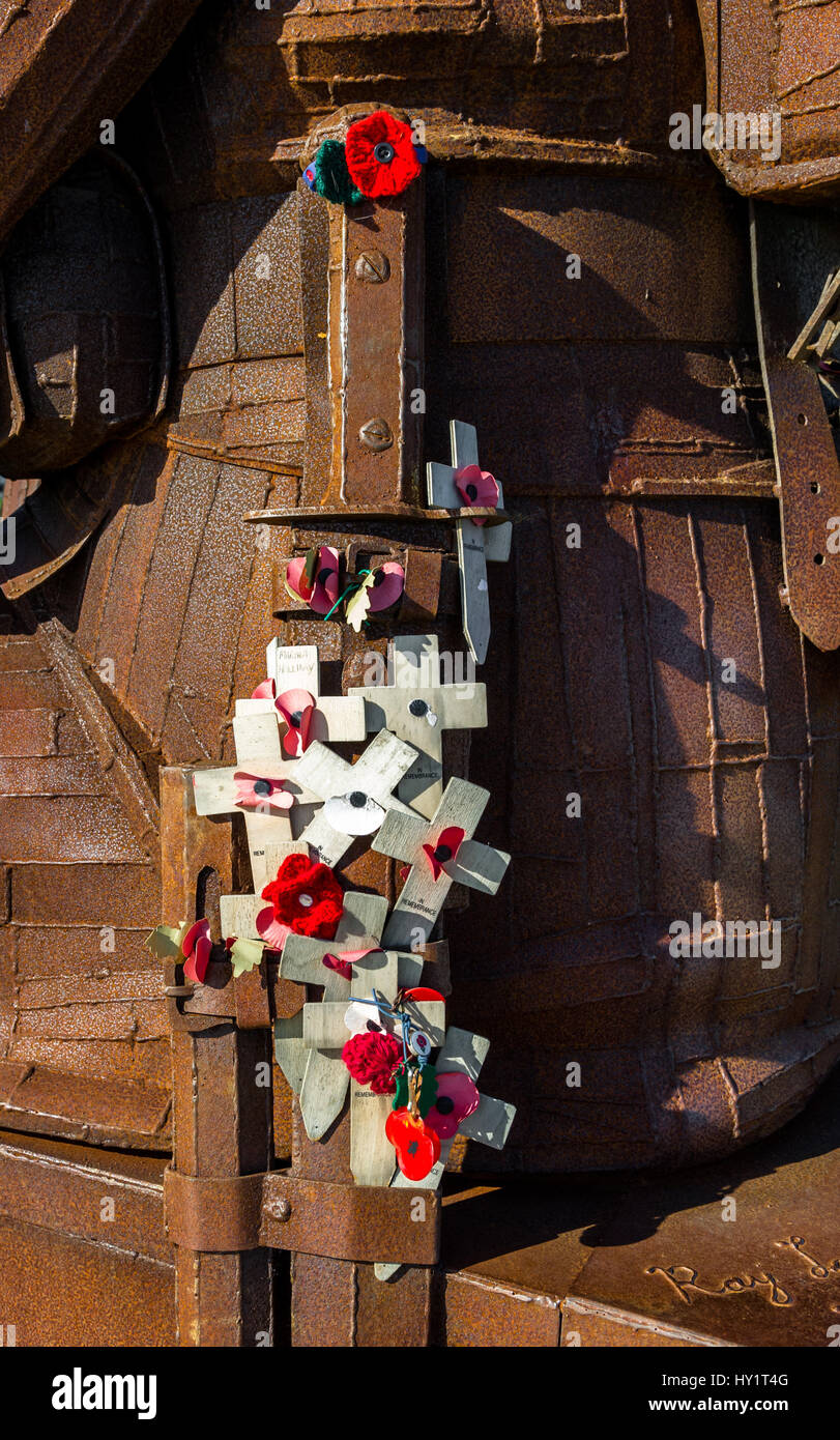 Tommy, the steel first world solder war memorial at Seaham, County ...