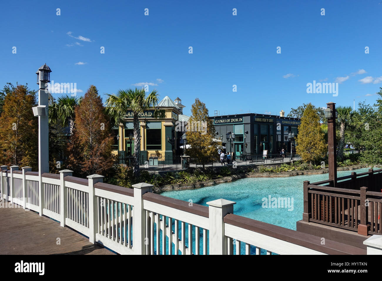 Raglan Road and Cookes of Dublin at Disney Springs, Florida Stock Photo ...