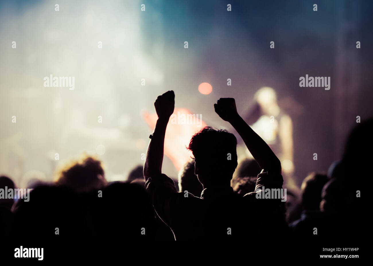 crowd at concert - summer music festival Stock Photo - Alamy