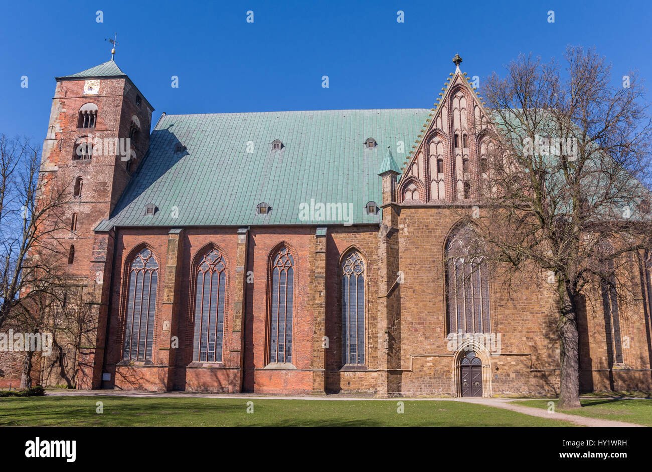 Dom cathedral in the historical center of Verden, Germany Stock Photo ...