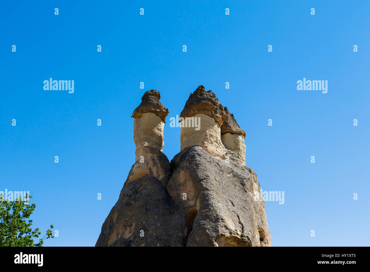 View of famous sandy fairy chimneys in Pasabagi Monks Valley ...