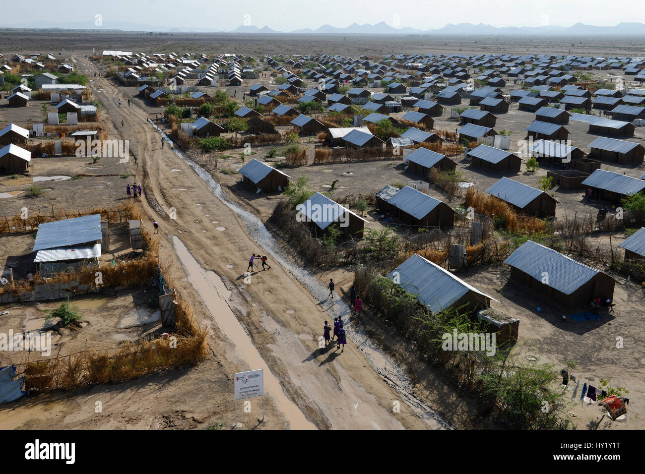 KENYA, Turkana, refugee camp Kakuma for 160.000 refugees, Kakuma IV for ...