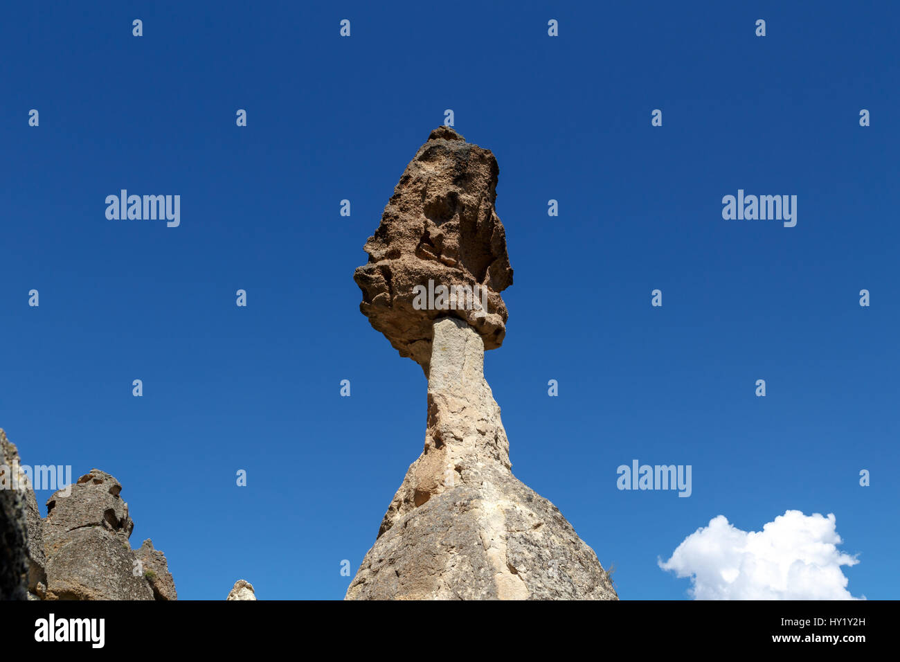 View of famous sandy fairy chimneys in Pasabagi Monks Valley ...