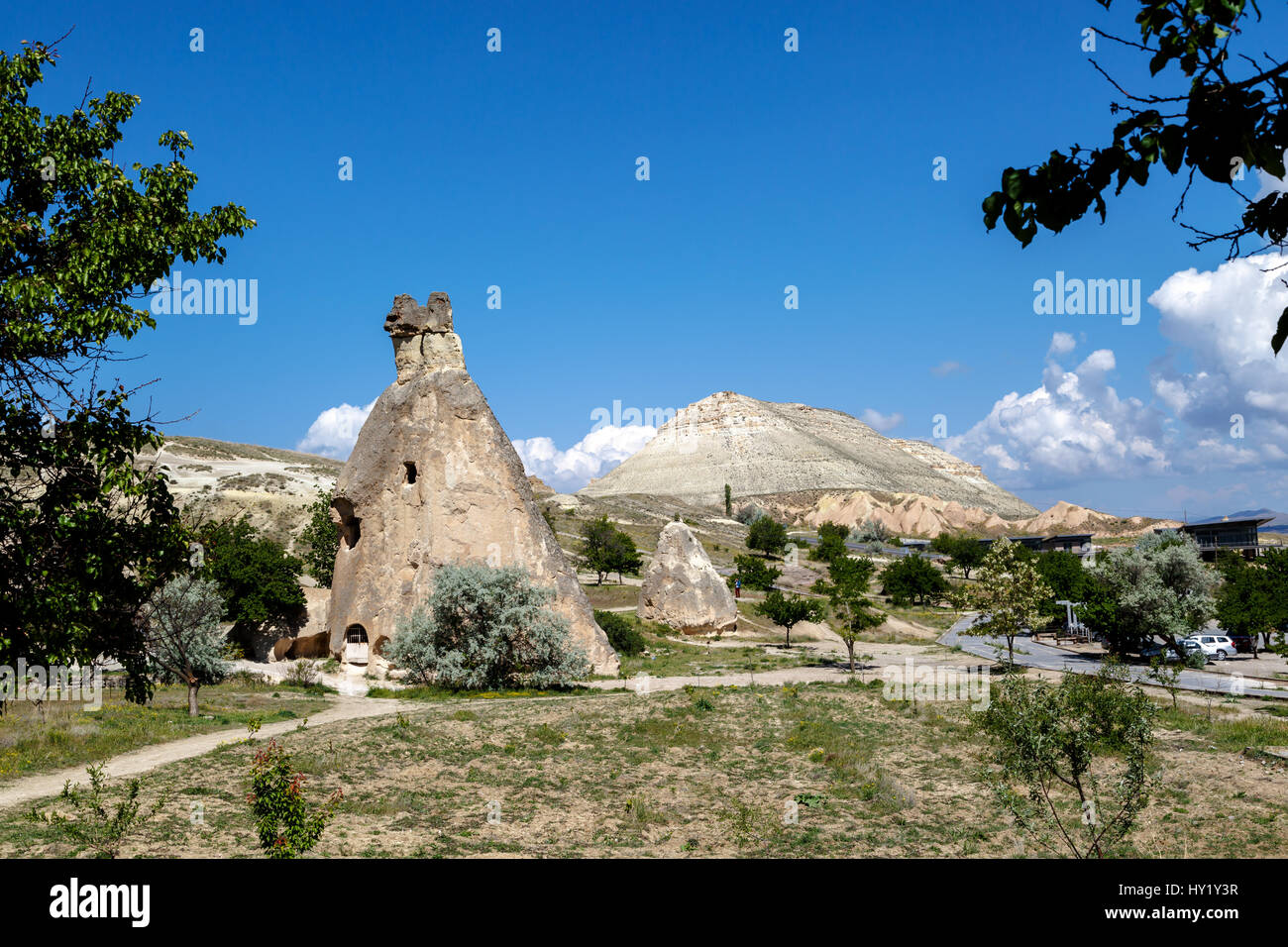 View of famous sandy fairy chimneys in Pasabagi Monks Valley ...