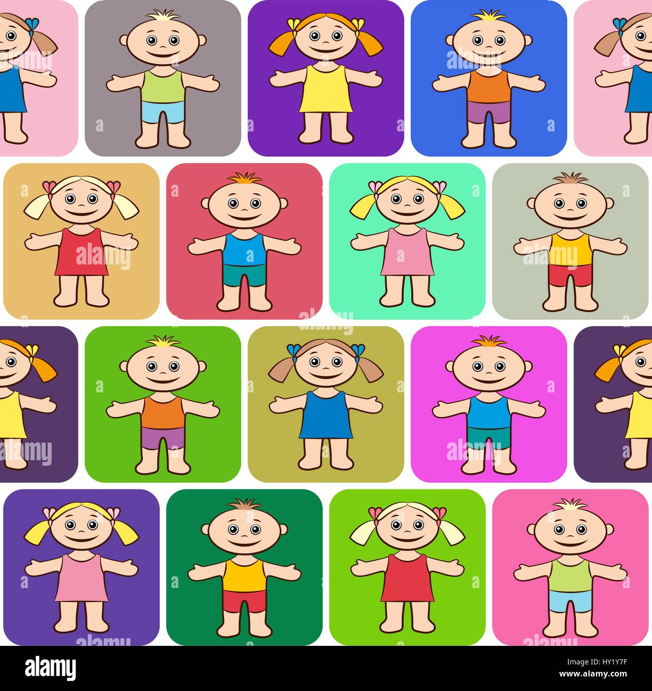 Seamless Background, Children Stock Vector Image & Art - Alamy