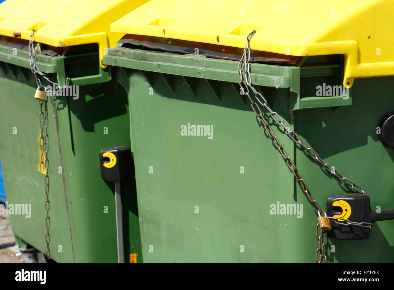 Recycling Bins, Bremen, Germany Stock Photo - Alamy