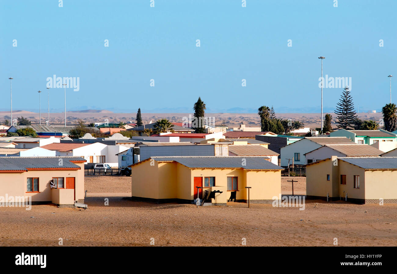 Stock Photo of a African Namibian Settlement near Swakopmund. The image ...