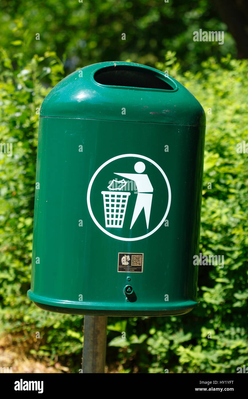 Trash Can, Germany Stock Photo - Alamy