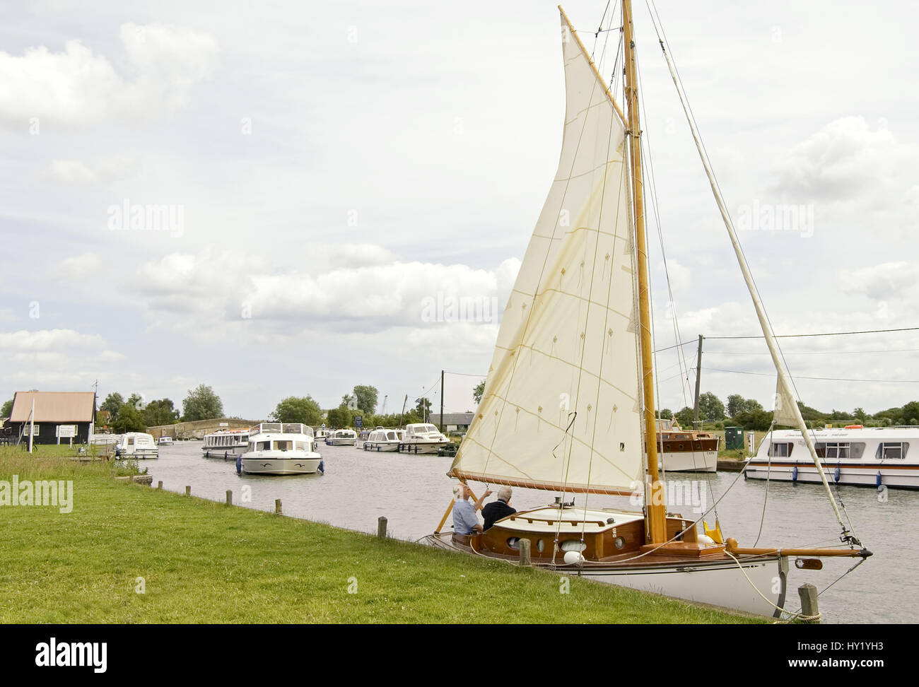 'The Broads' is a large network of mostly navigable rivers and lakes in ...