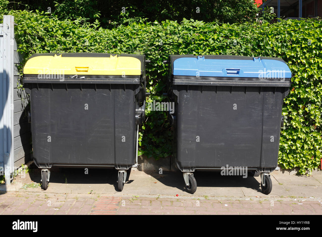 Recycling Bins, Bremen, Germany Stock Photo - Alamy