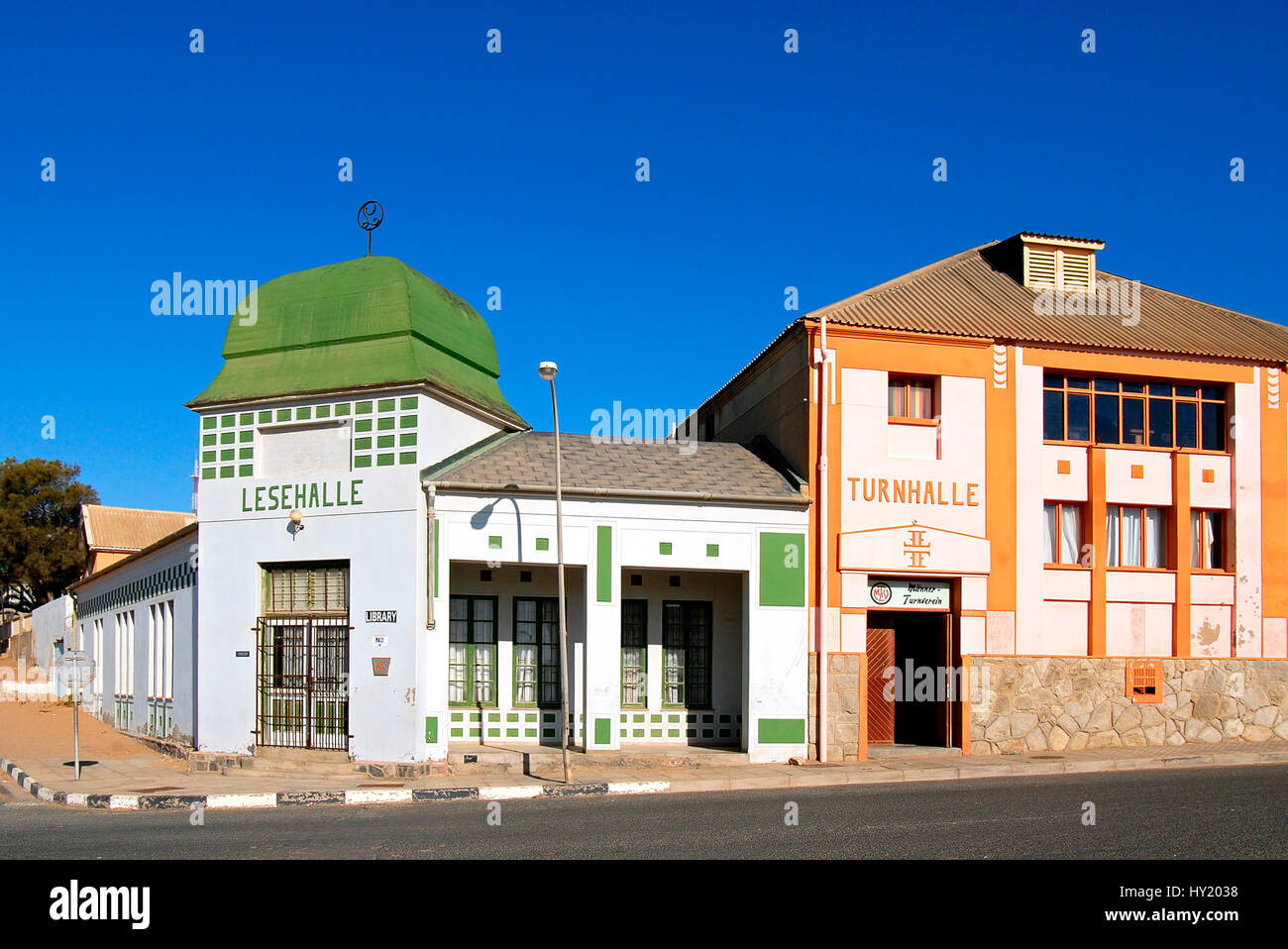Stock Photo of Colonial German Building in LÃ¼deritz, Namibia. The ...