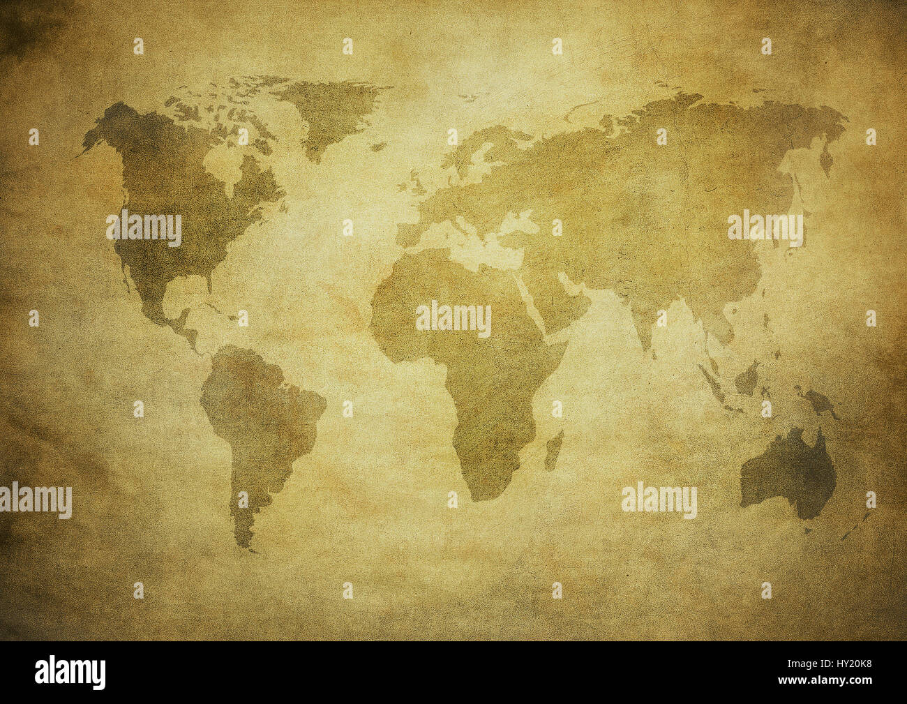 grunge map of the world Stock Photo - Alamy