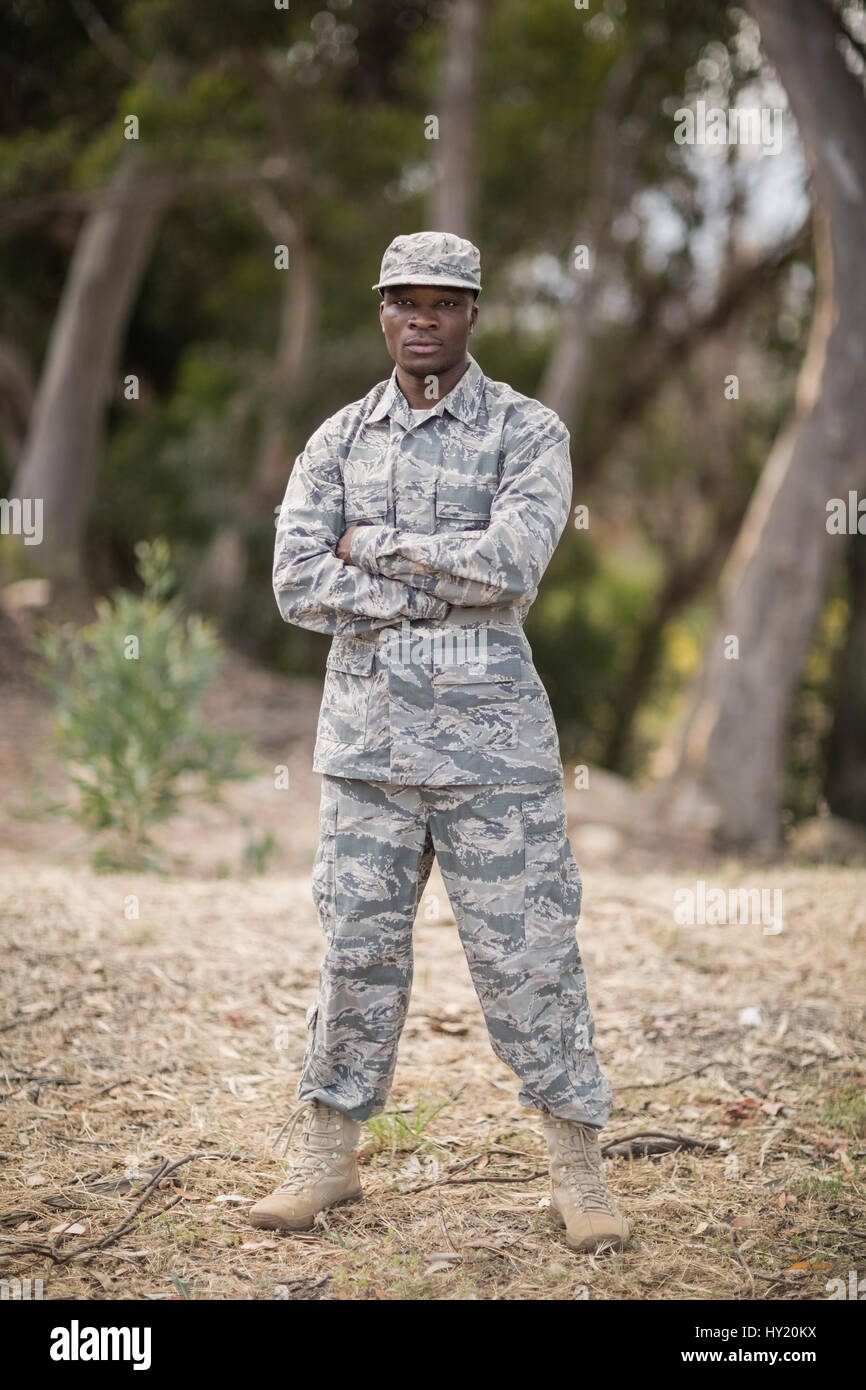 American Soldier Standing