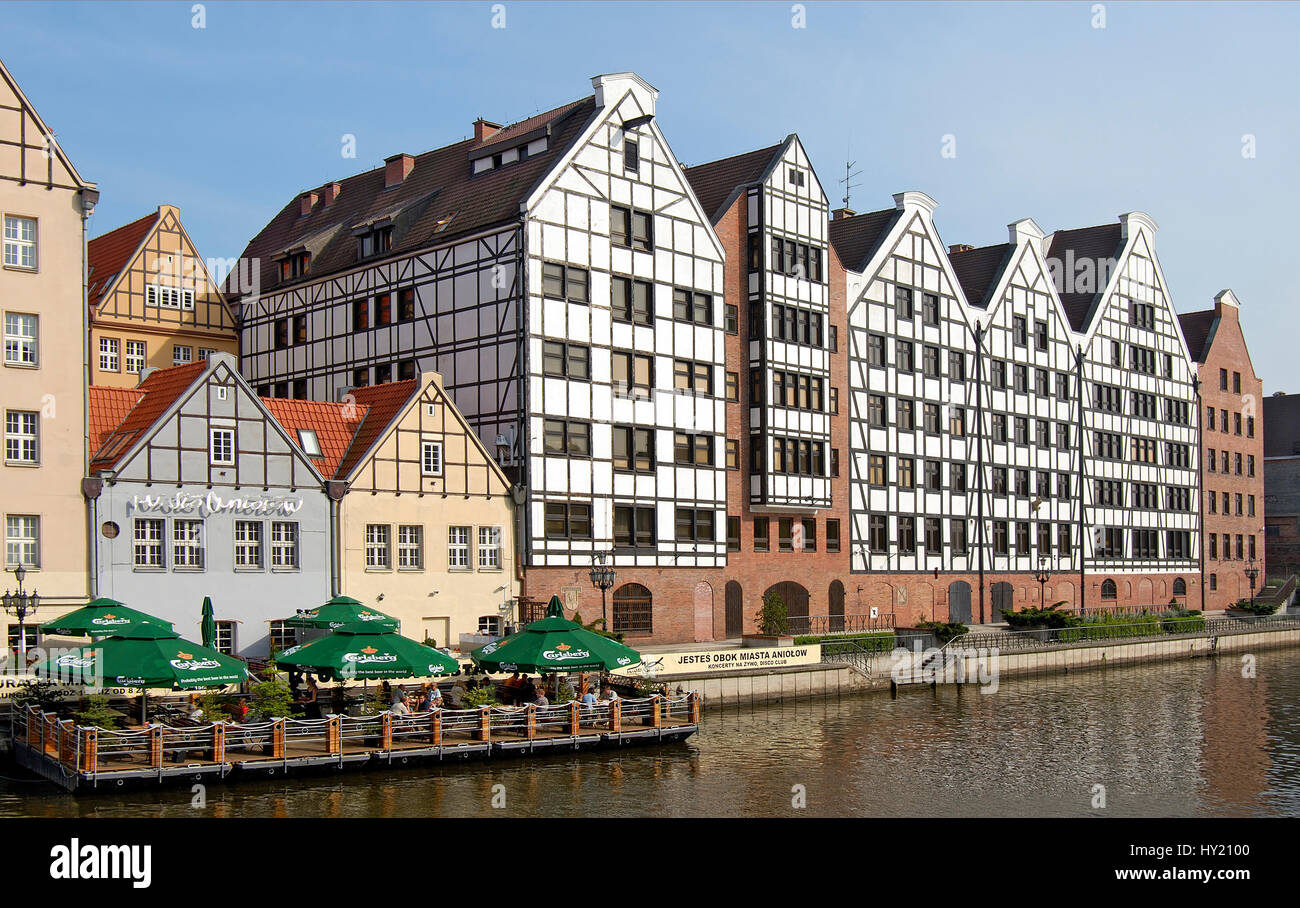 Image of Historical Trading Houses in the old town of Danzig, Poland ...
